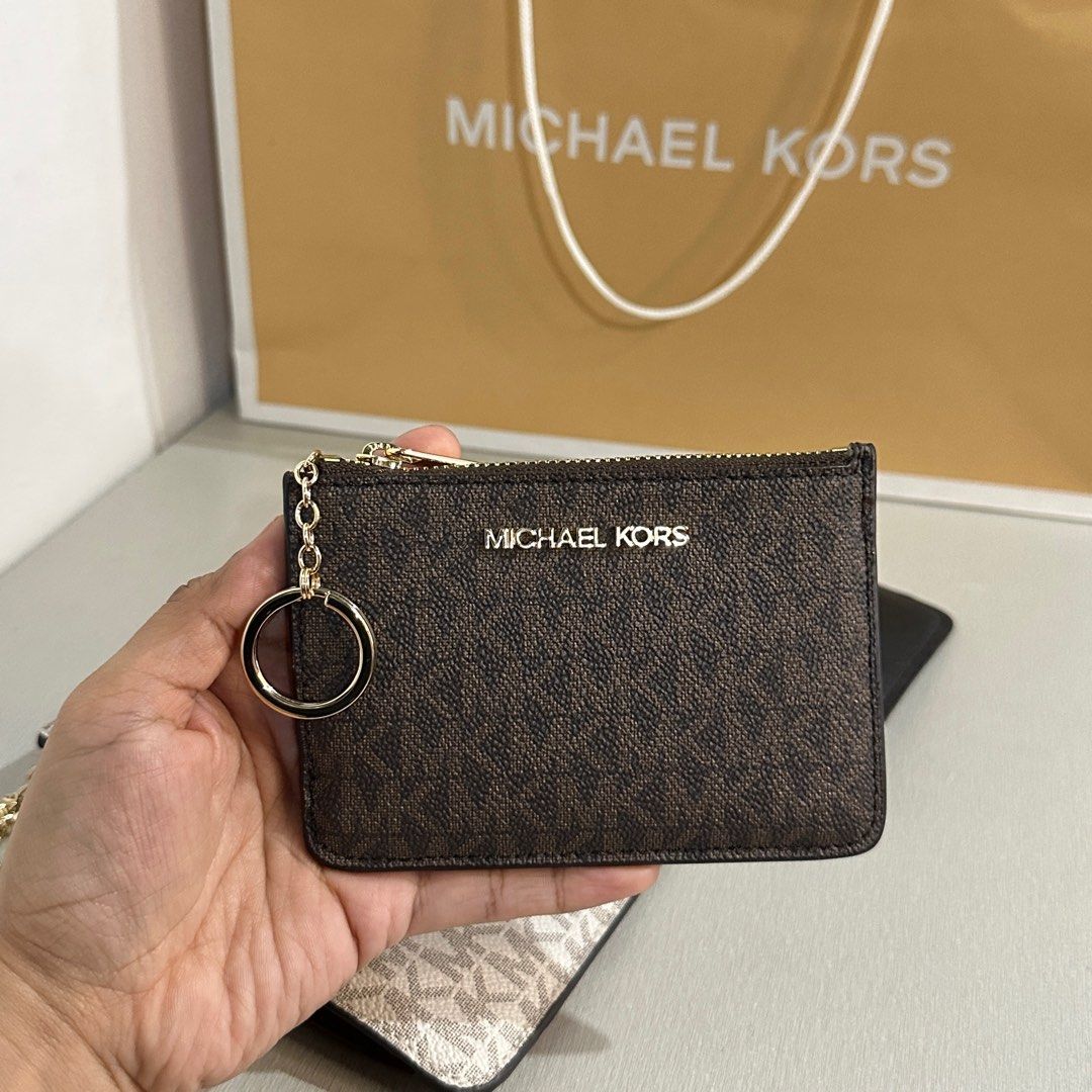 MK Card Holder With Key Ring, Luxury, Bags & Wallets on Carousell