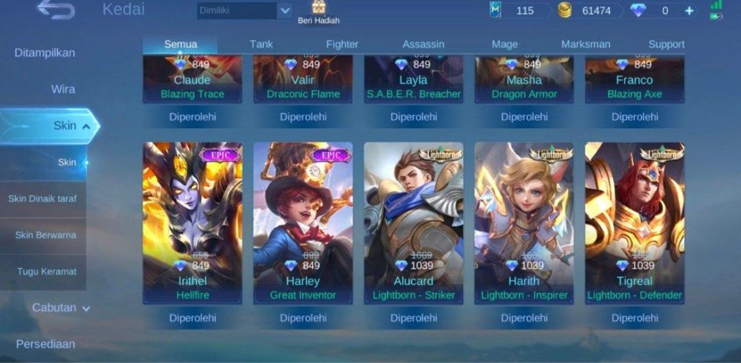 MLBB ACC SULTAN, Video Gaming, Video Games, Others on Carousell