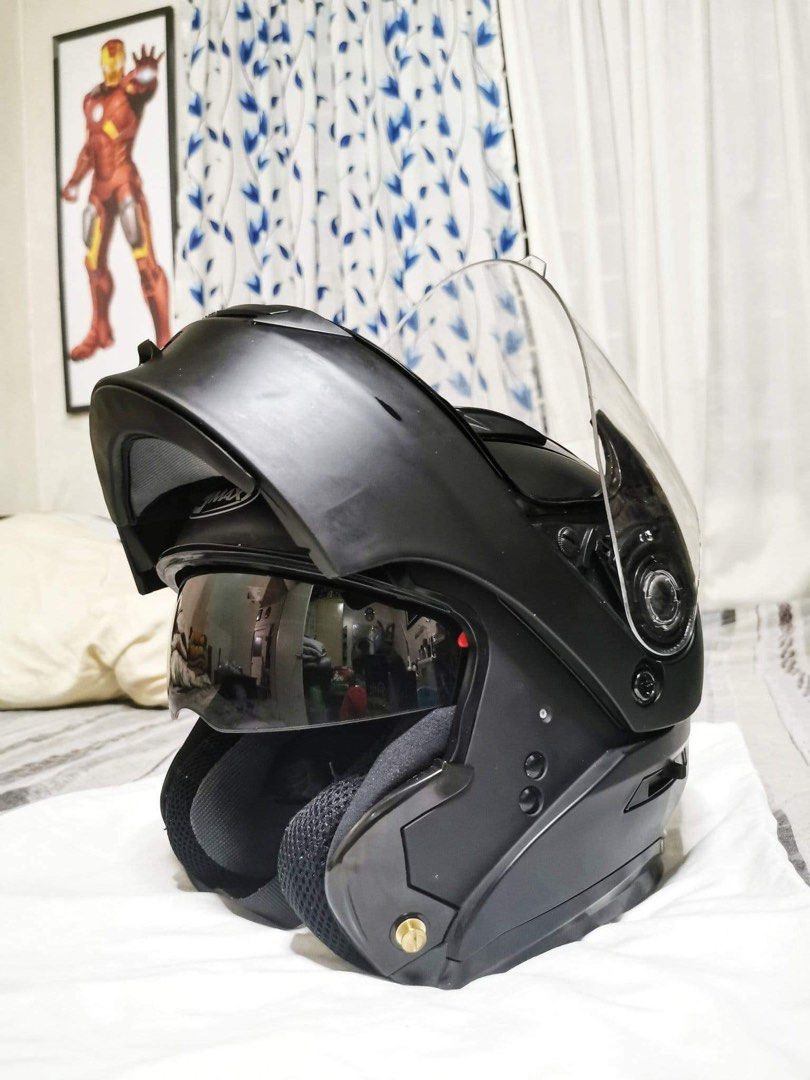 Motor Helmet - GMax Dual Sport Modular Helmet, Motorbikes, Motorbike ...