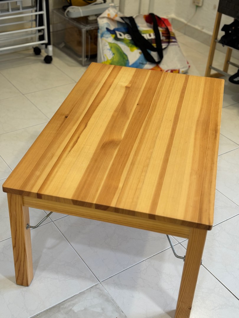 Muji foldable tea table, Furniture & Home Living, Furniture, Tables ...