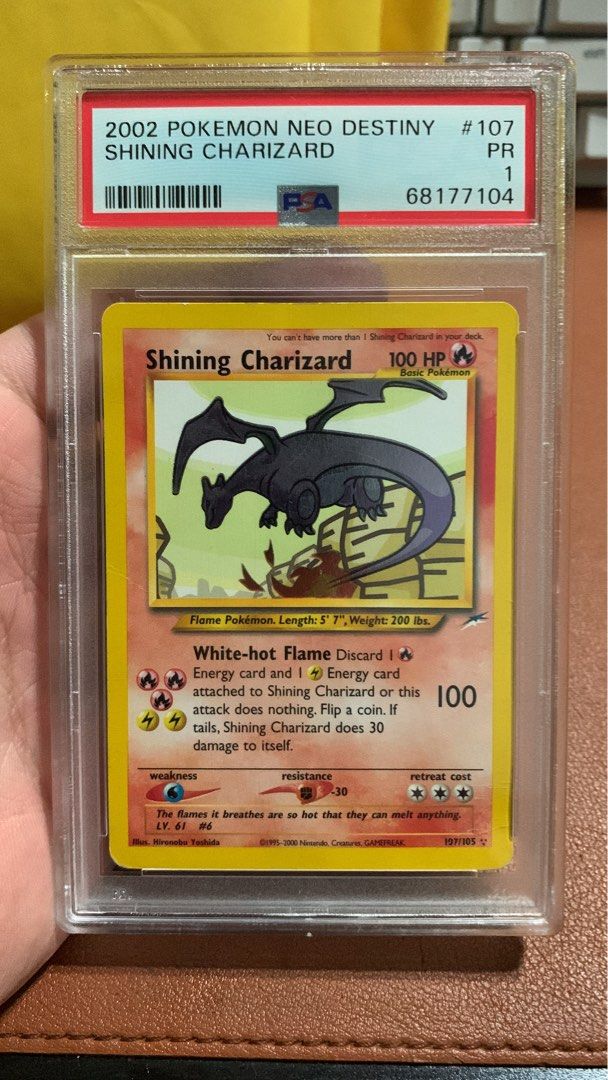 Neo Destiny Shining Charizard PSA1, Hobbies & Toys, Memorabilia ...