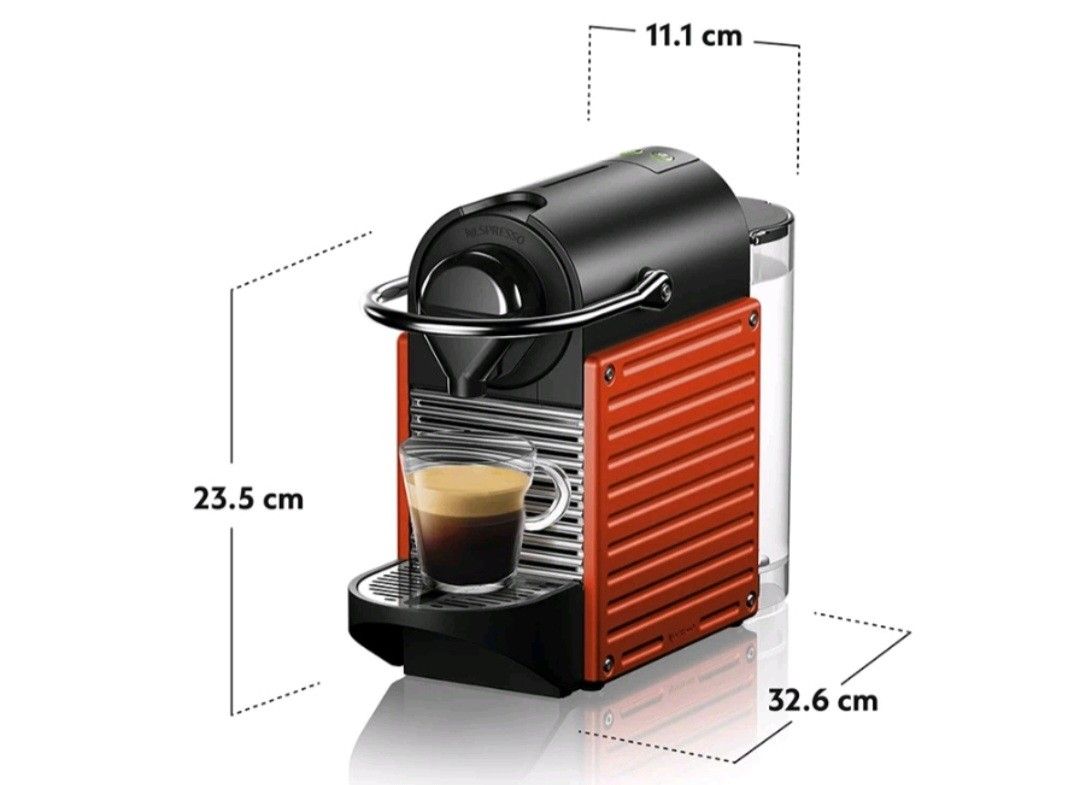 Nespresso Pixie Red coffee machine, TV & Home Appliances, Kitchen ...