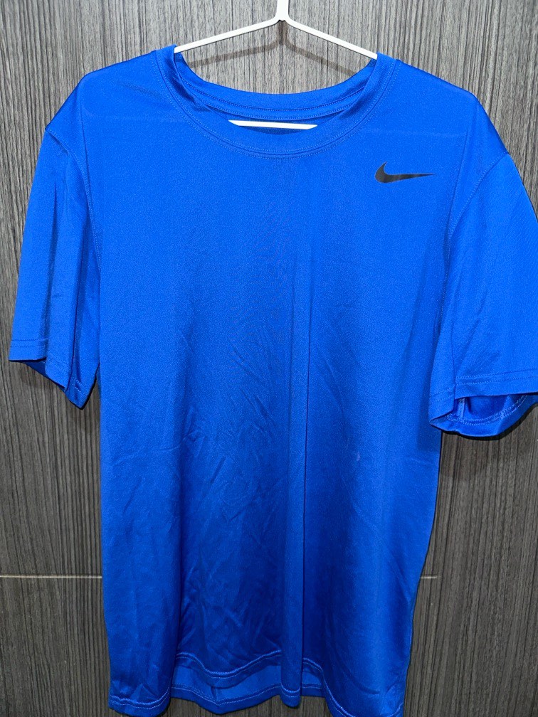 NIKE BLUE DRI-FIT, Men's Fashion, Activewear on Carousell