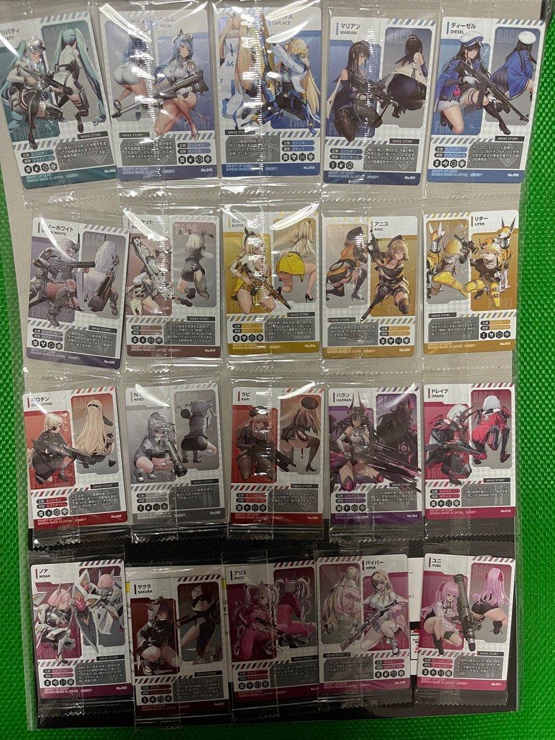 NIKKE waffles card set, Hobbies & Toys, Toys & Games on Carousell