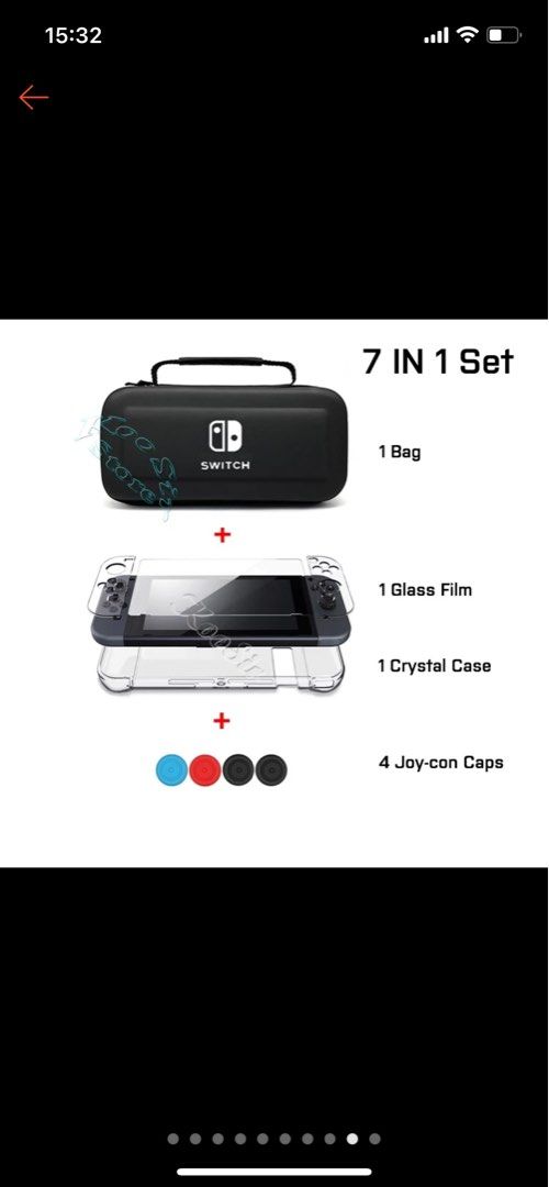 Nintendo Switch Casing with accessories, Video Gaming, Gaming ...