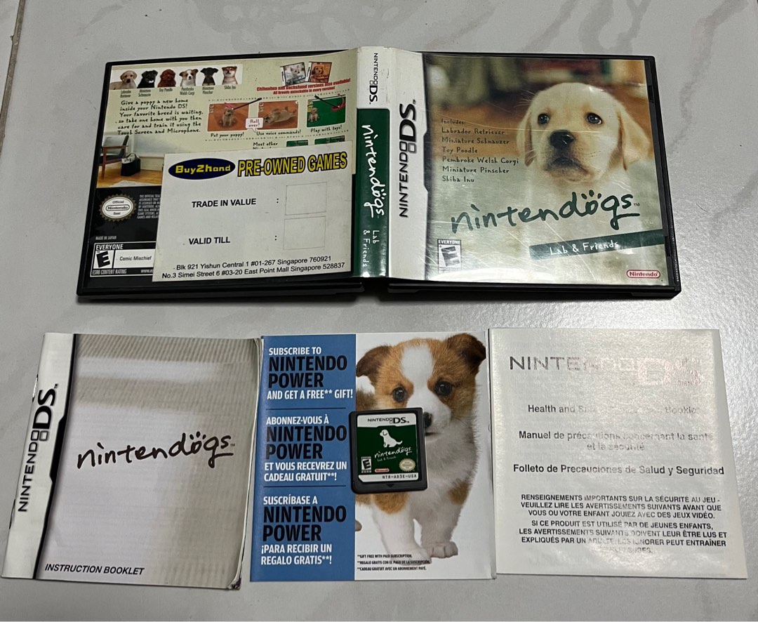 NINTENDOGS LAB AND FRIENDS / NINTENDO DS GAME, Video Gaming, Video ...