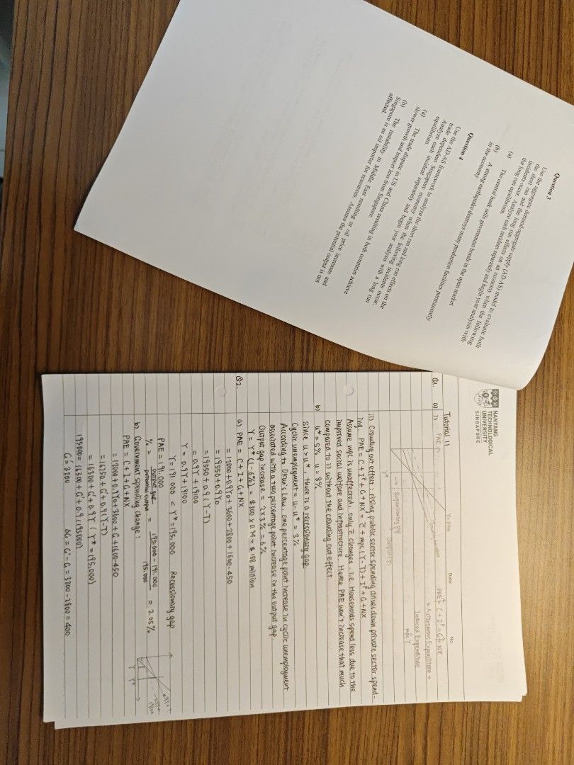 NTU HE9091 Handwritten Lecture Notes, Tutorials 1-12 and Past Year ...