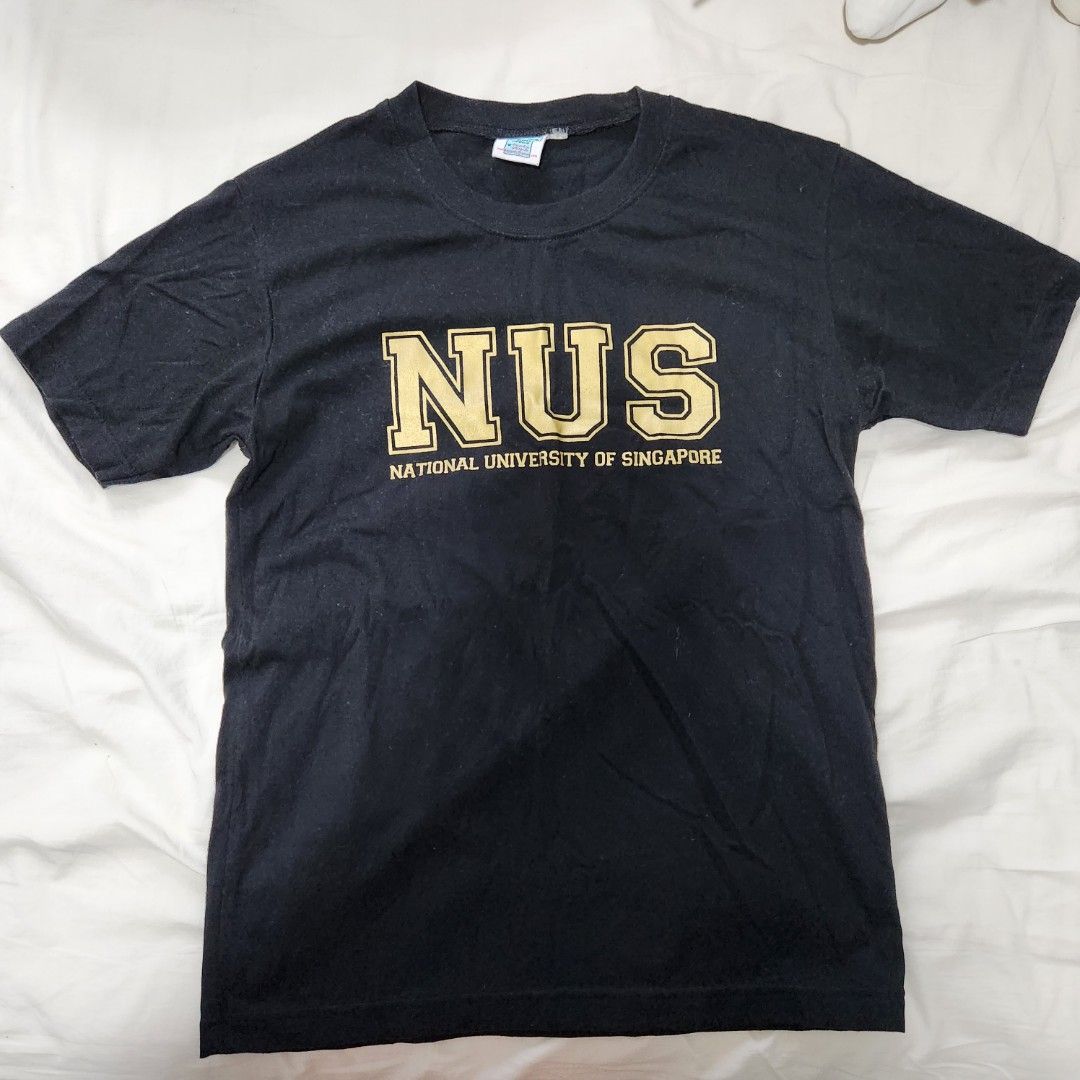 Nus T shirt black and gold, Men's Fashion, Tops & Sets, Tshirts & Polo ...