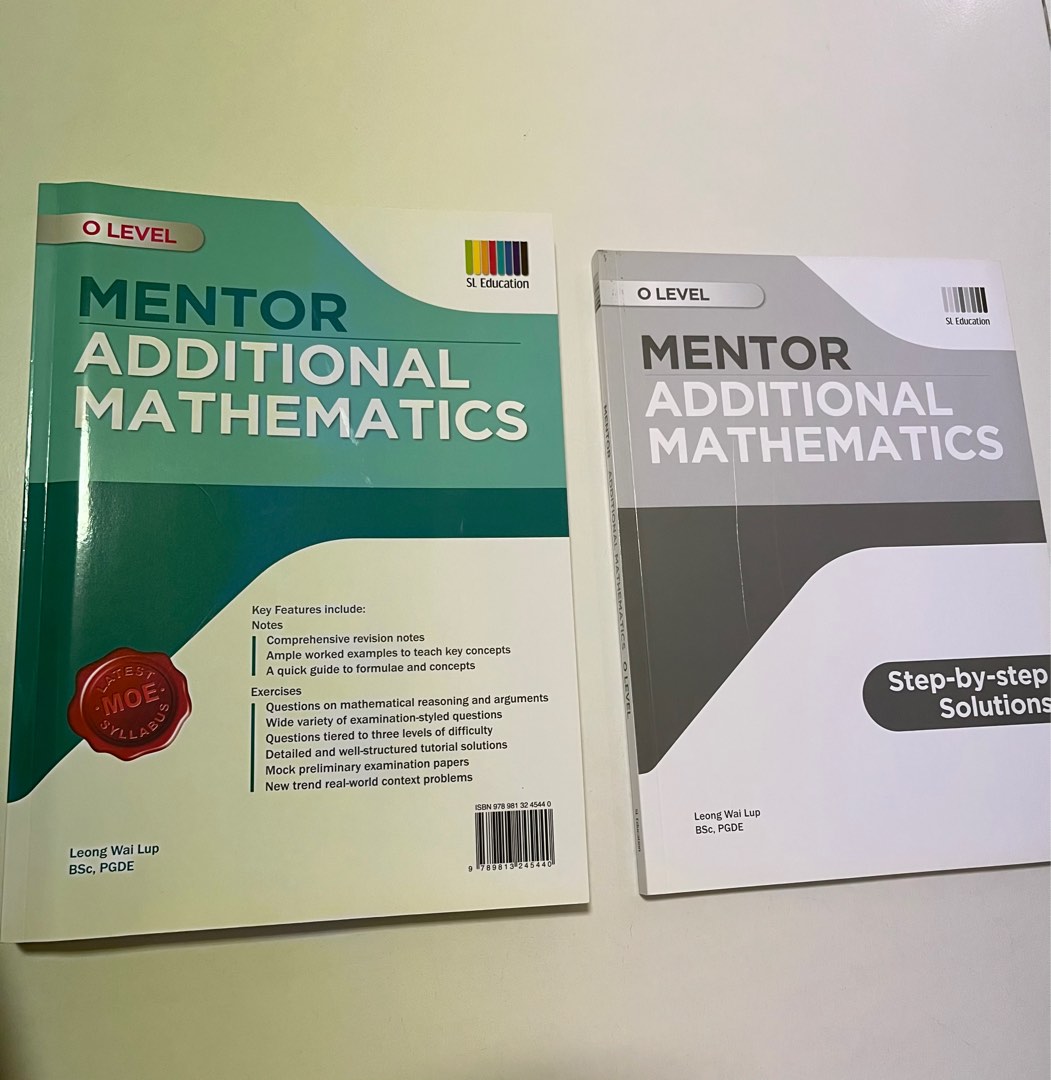 O level Mentor Additional Mathematics, Hobbies & Toys, Books ...