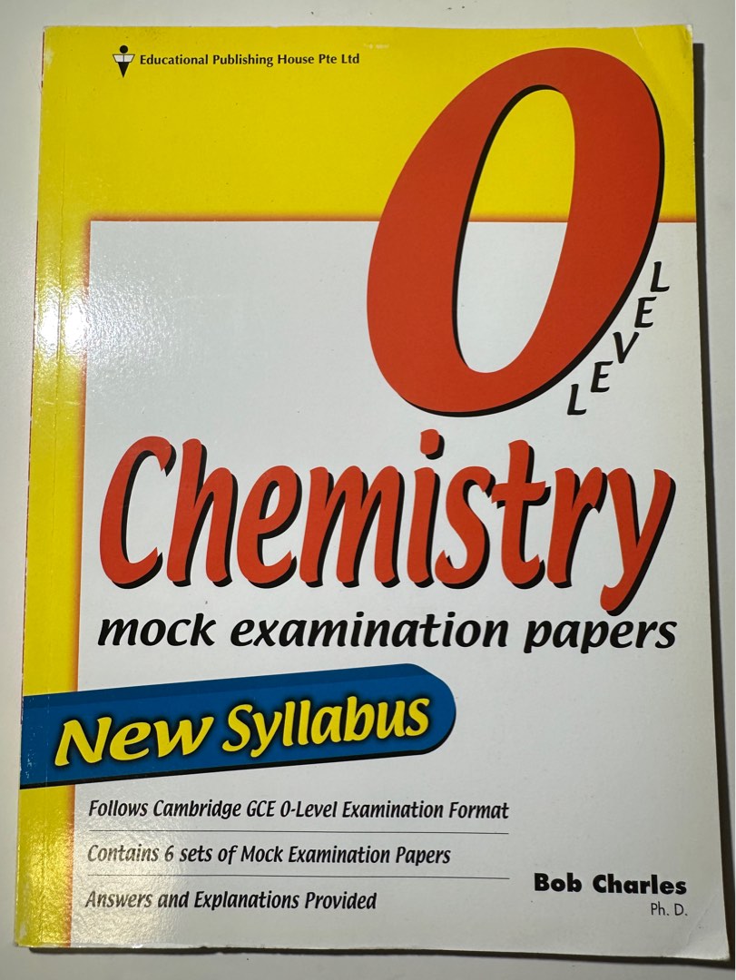 O Level Science Chemistry Mock Examination Papers New Syllabus, Hobbies ...
