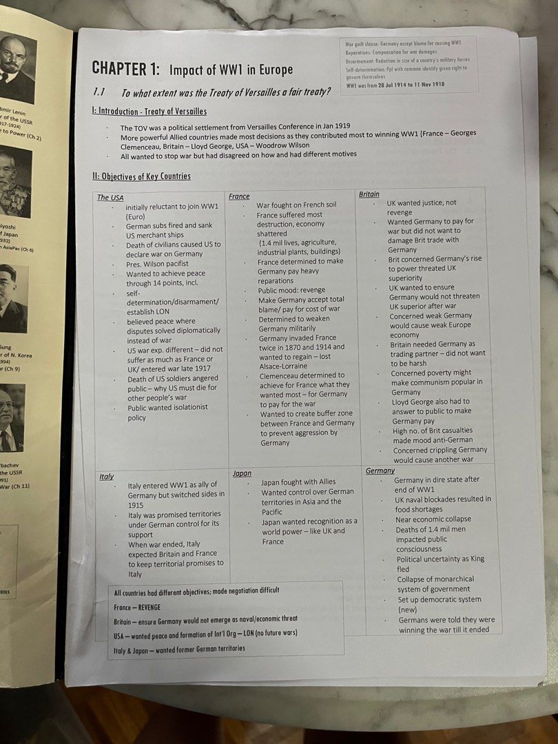 O Levels History Notes, Hobbies & Toys, Books & Magazines, Assessment ...