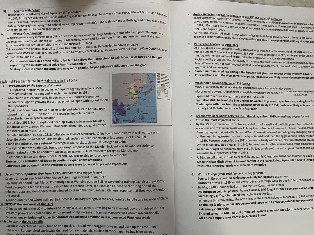O Levels History Notes, Hobbies & Toys, Books & Magazines, Assessment ...