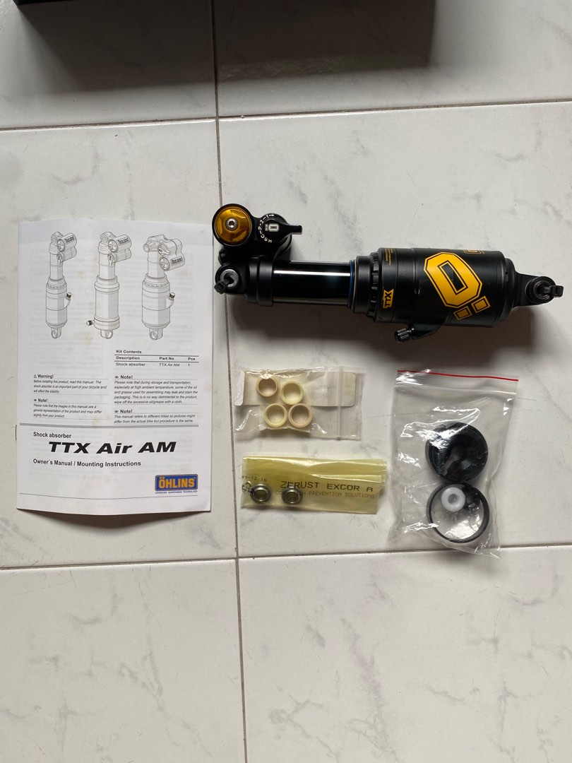 Ohlins TTX shock 210mmx55mm, Sports Equipment, Bicycles & Parts, Bicycles on Carousell