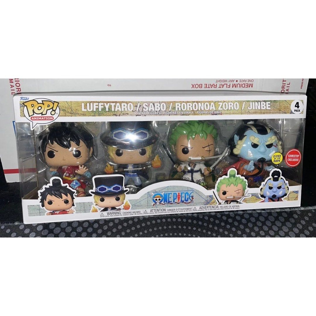 One piece 4 pack Funko, Hobbies & Toys, Toys & Games on Carousell