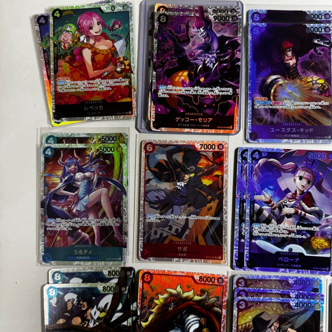 Op06 op05 op5 op6 one piece TCG card Rebecca Moria Kid Reiju MoMo Ulti ...