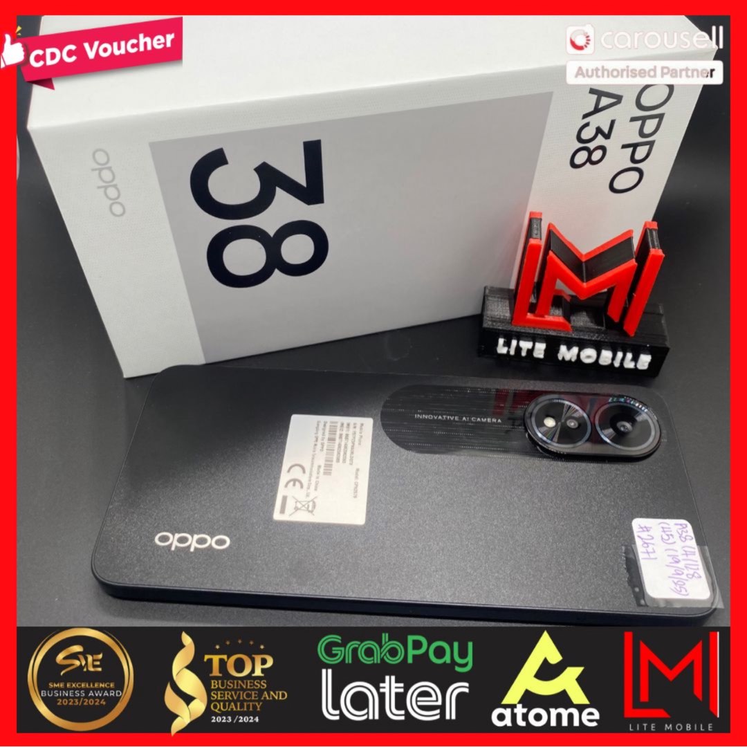 Oppo A38 128GB Black Black 128 GB, Mobile Phones & Gadgets, Mobile ...