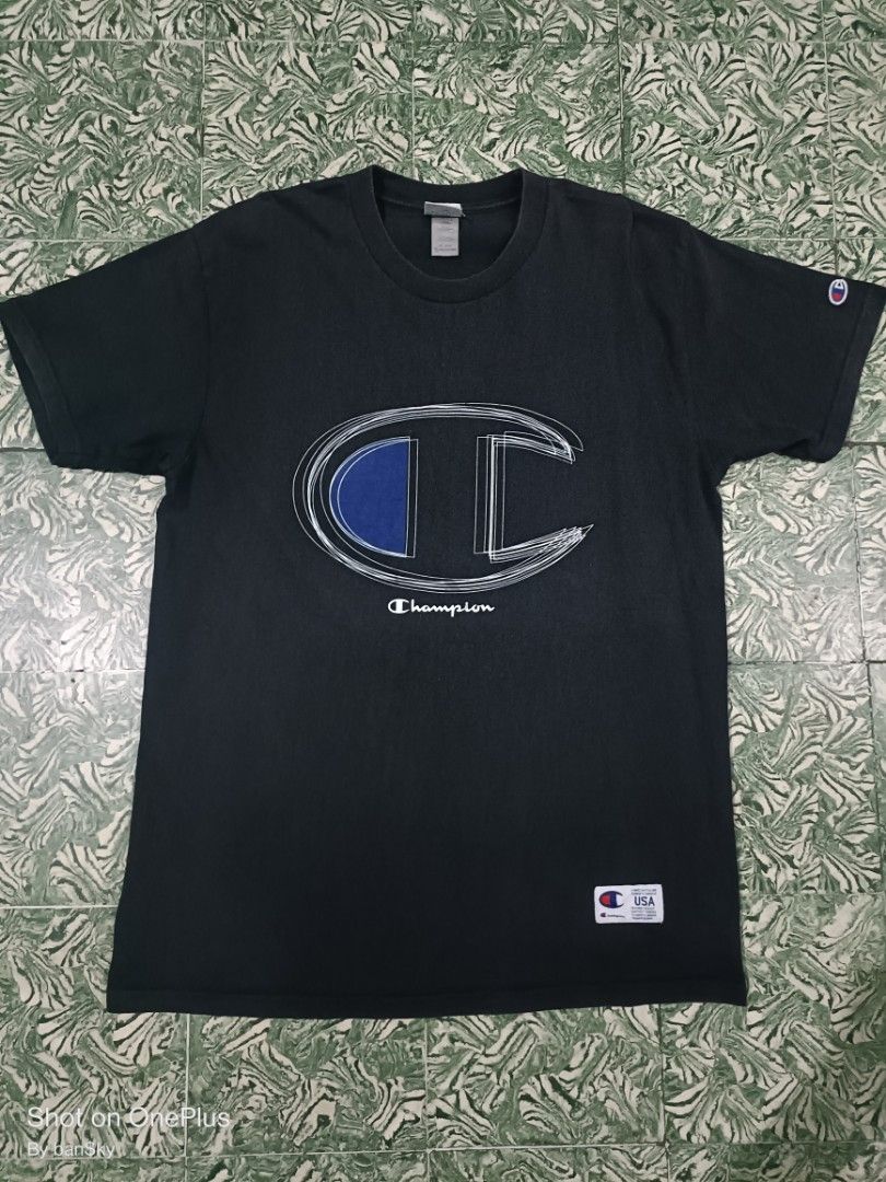Original Champion Large Big Logo, Men's Fashion, Tops & Sets, Tshirts ...