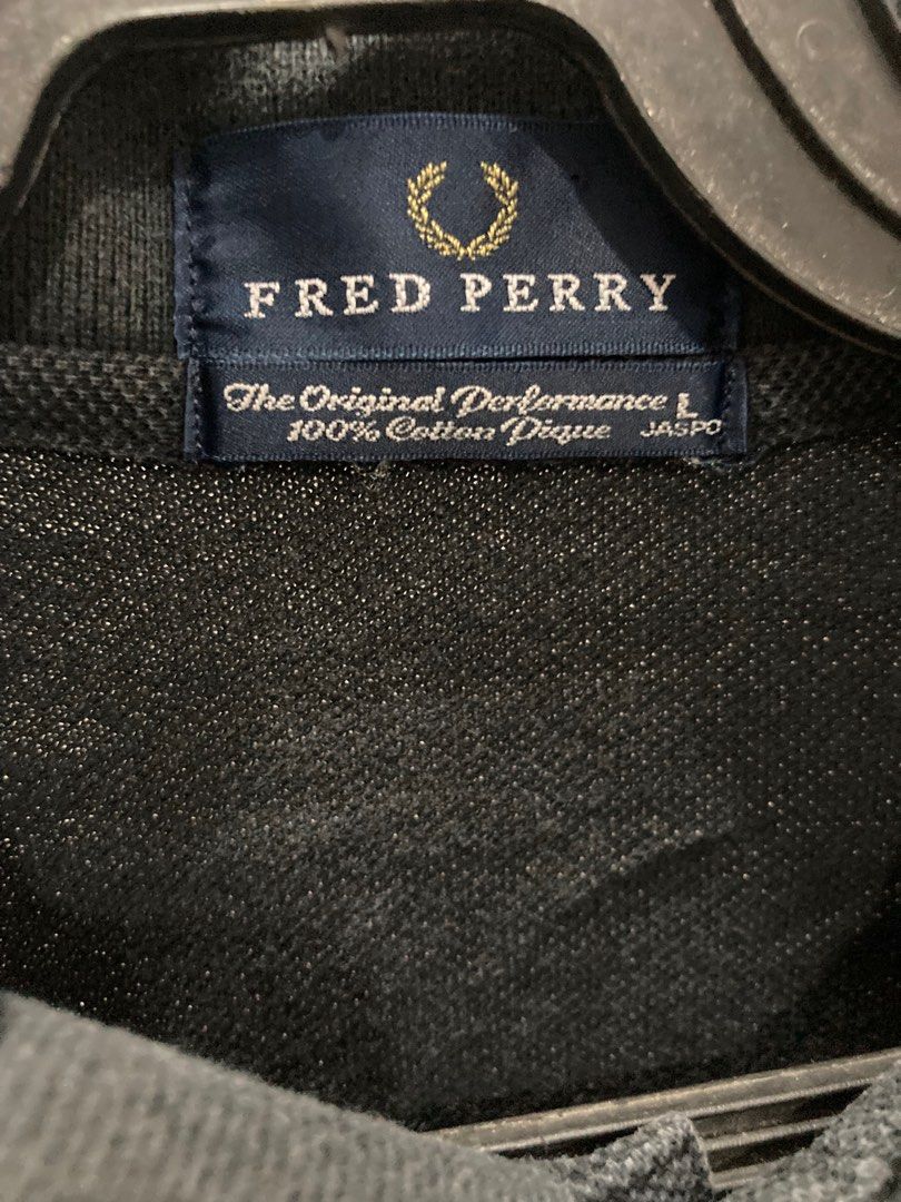 Original Fred Perry Black Collared Shirt, Men's Fashion, Activewear on ...