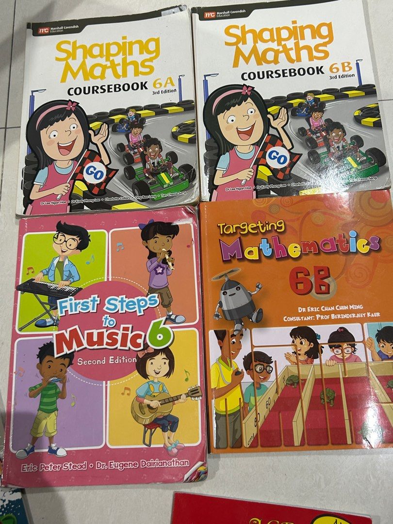 P6 psle 6A 6B chinese textbooks vocabulary handbook shaping maths ...