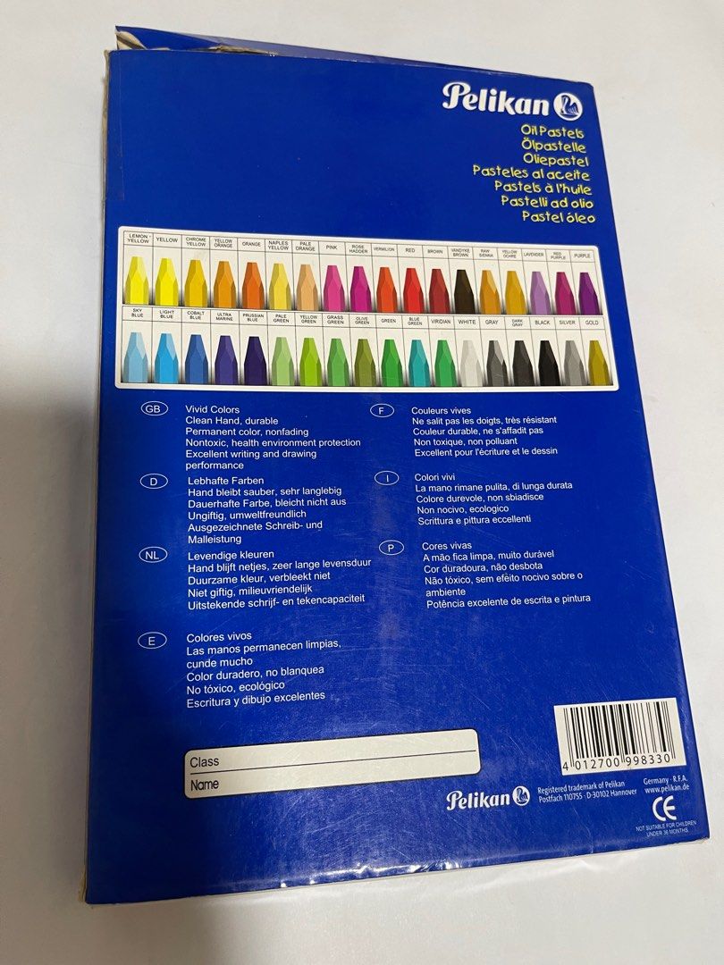PELIKAN oil pastels 36 colors, Hobbies & Toys, Stationery & Craft ...