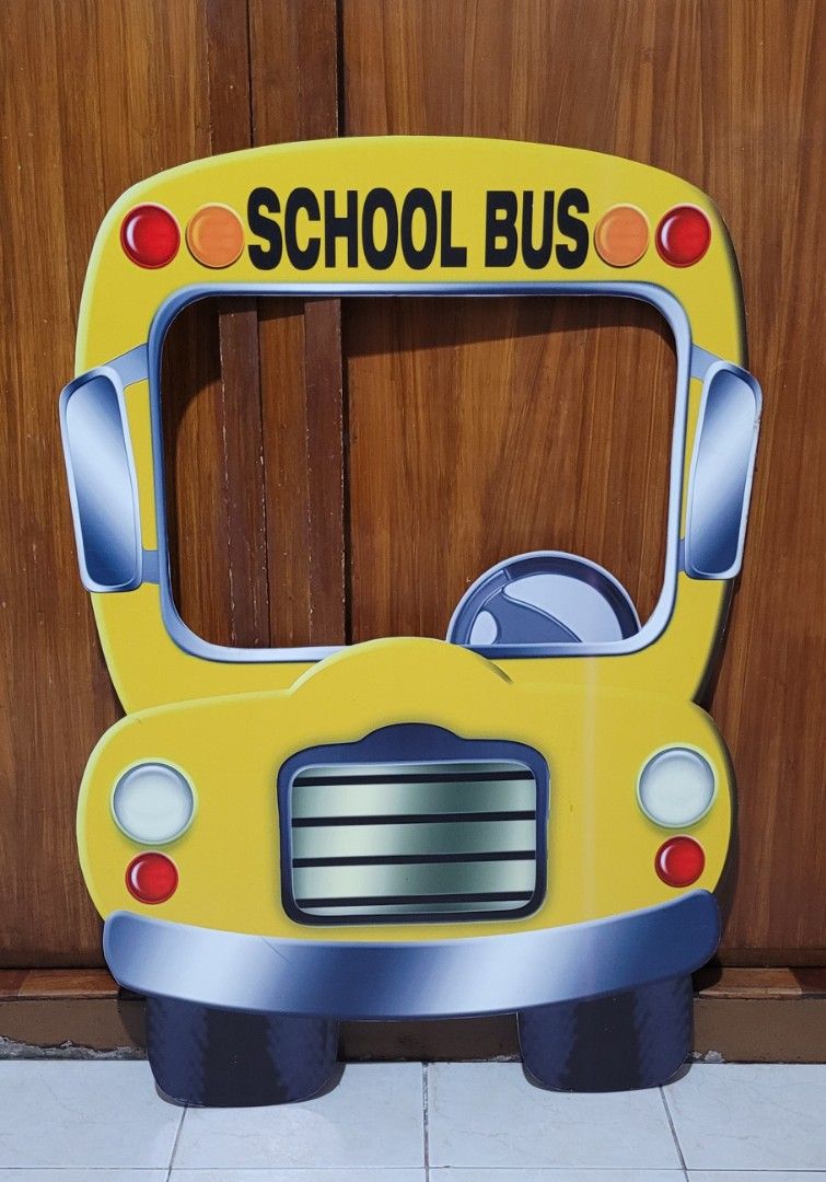 PL Yellow School Bus Cocomelon Party Decor Photo Props 33x46 inches ...