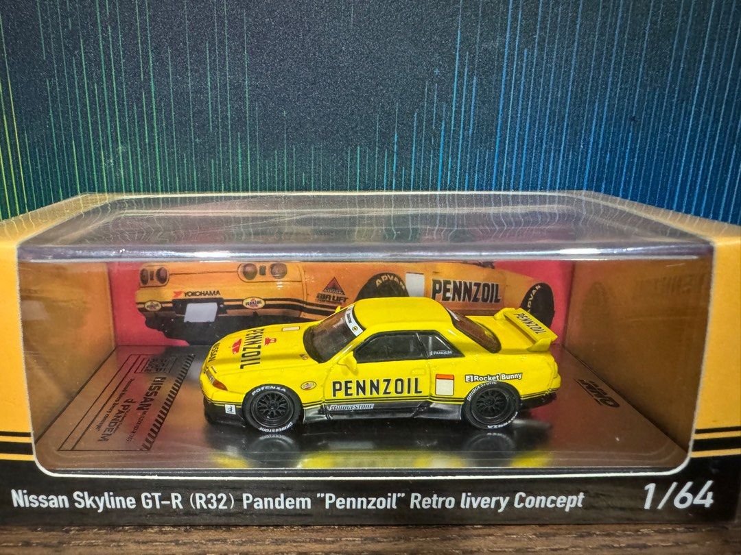 Pop Race x INNO 64 Nissan Skyline GT-R (R32) Penzoil, Hobbies & Toys ...