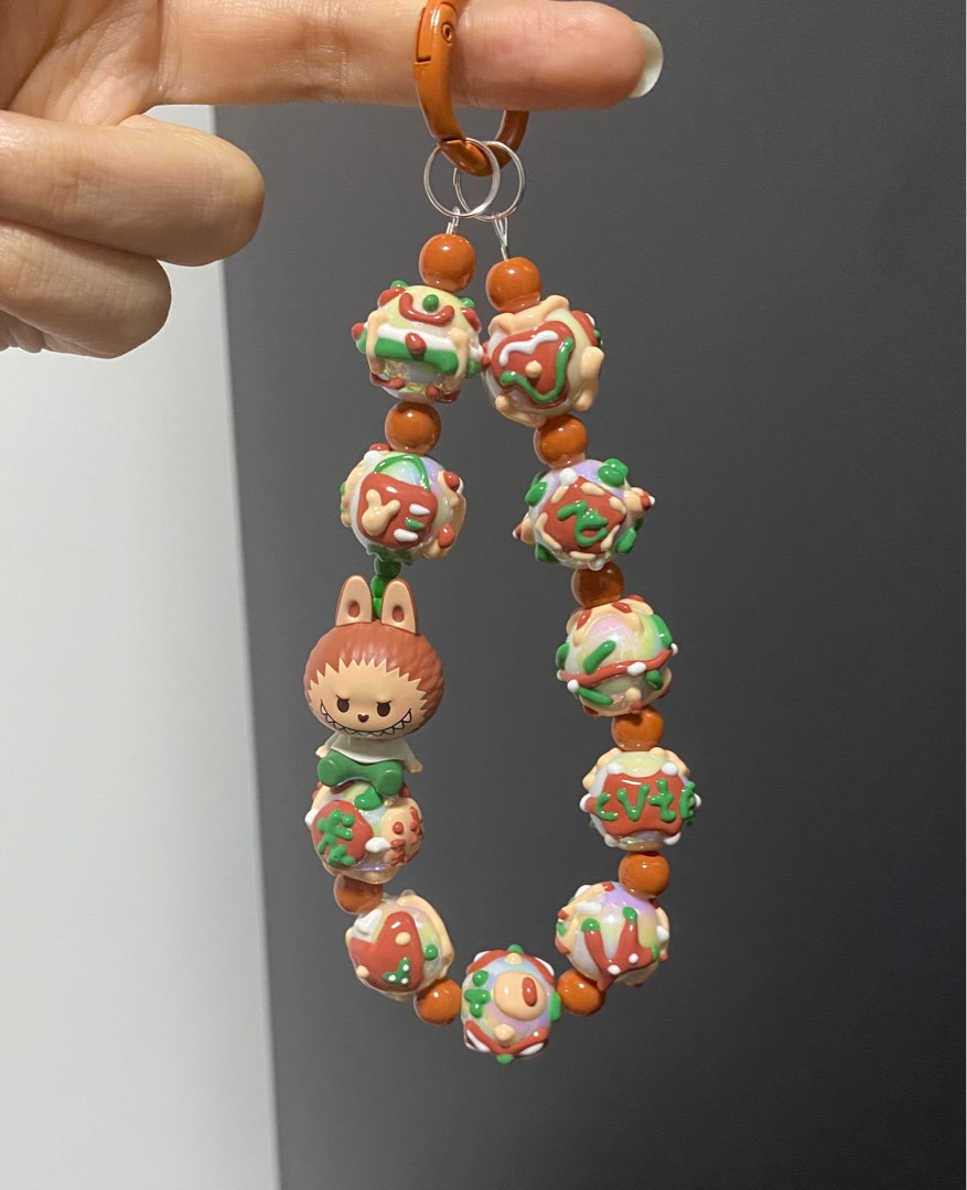 POPMART LABUBU HANDMADE DIY PHONE STRAP / phone charm, Hobbies & Toys ...