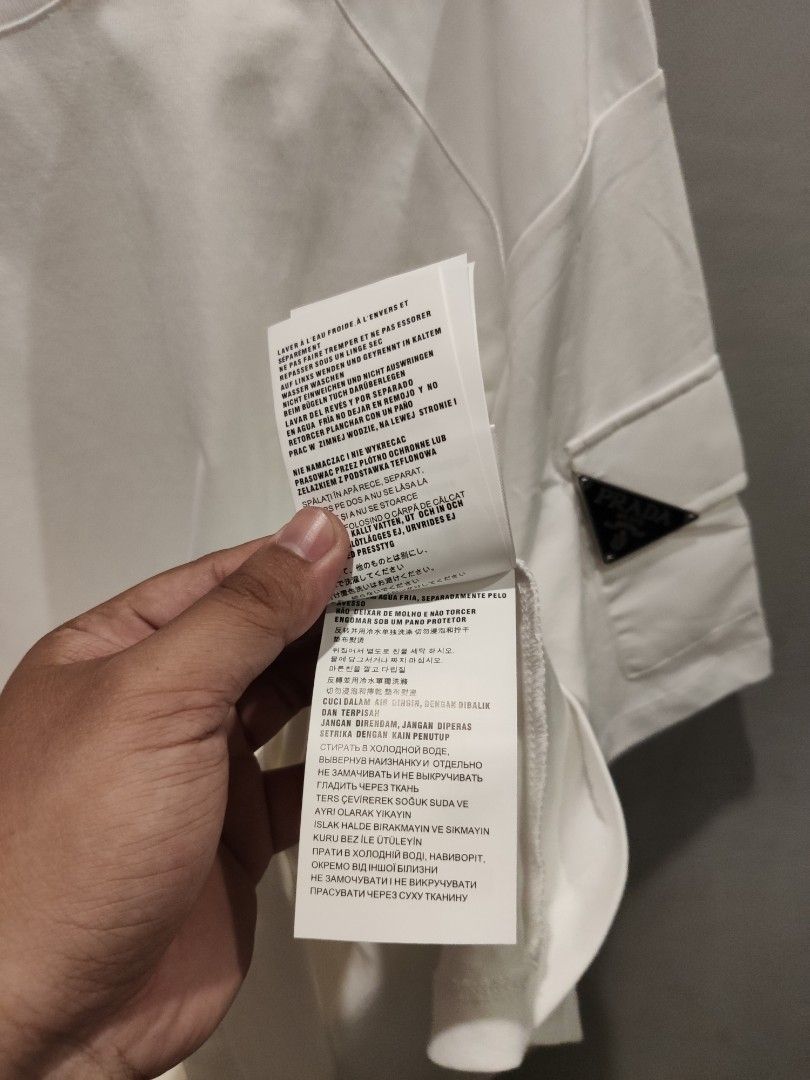 Prada Shoulder Emblem, Men's Fashion, Tops & Sets, Tshirts & Polo ...