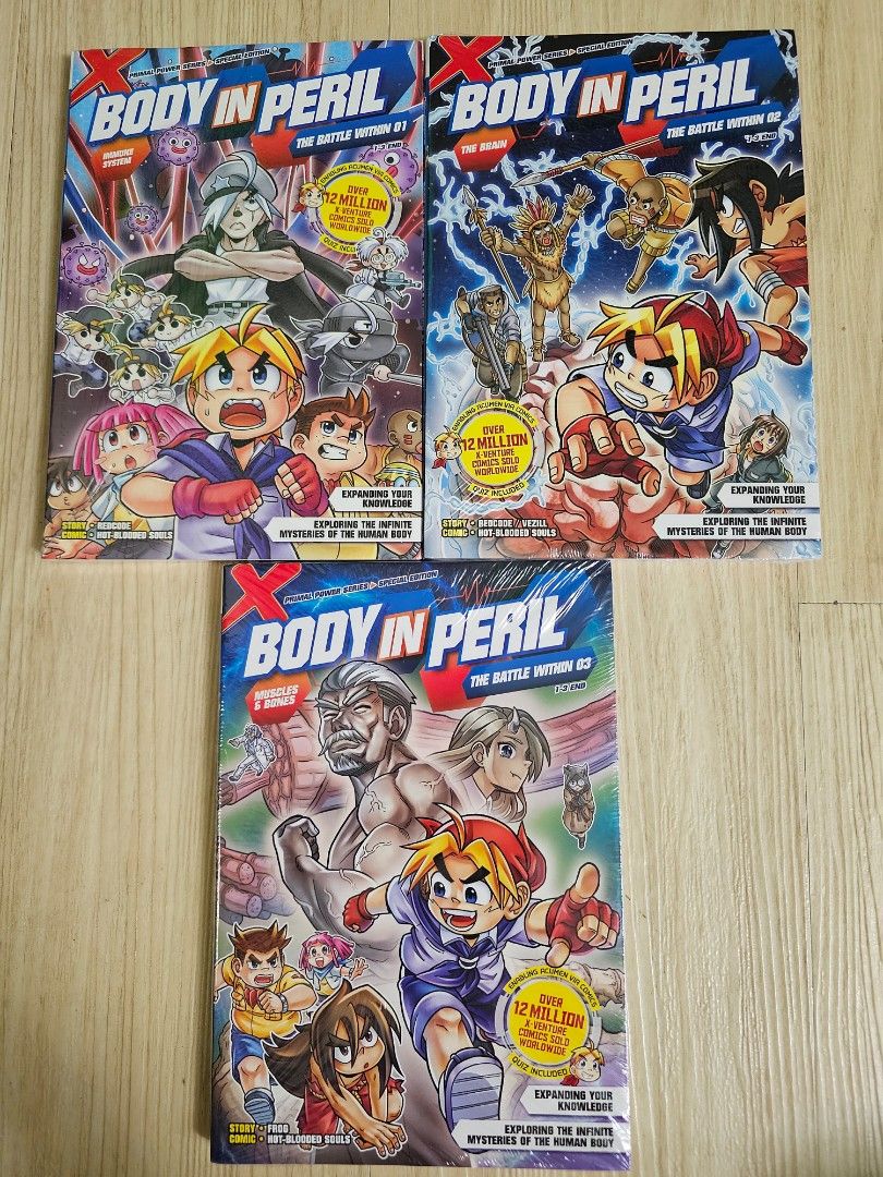 Primal Power Series- Body In Peril #1-3 end, Hobbies & Toys, Books ...