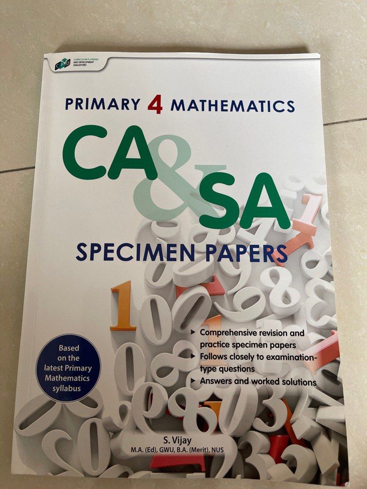 Primary 4 Mathematics specimen papers, Hobbies & Toys, Books ...
