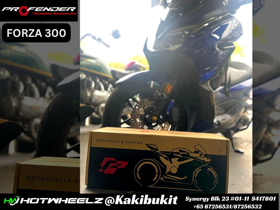PROFENDER X SERIES SUSPENSION-HONDA FORZA 300, Motorcycles, Motorcycle ...