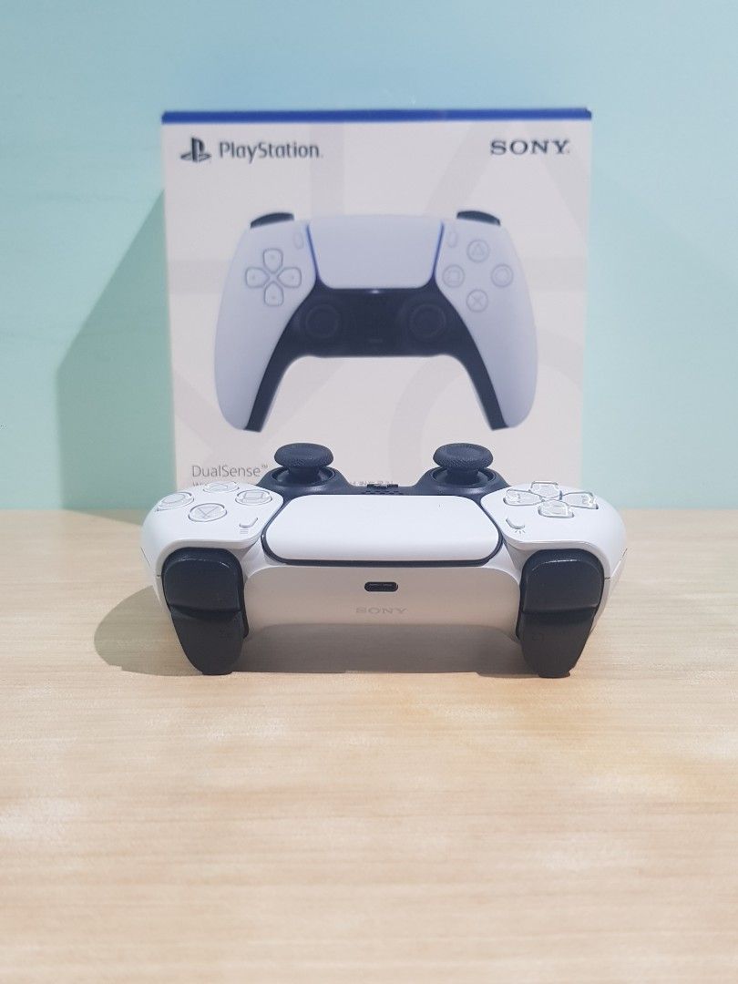 Ps5 Dualsense Controller (White) with box, Video Gaming, Gaming ...