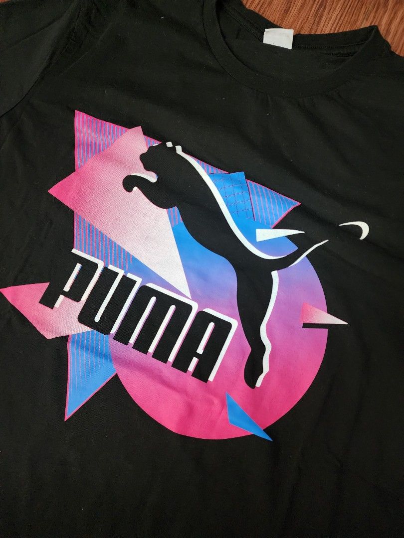 Puma 90s Logo Tee Re-issue, Men's Fashion, Tops & Sets, Tshirts & Polo Shirts on Carousell