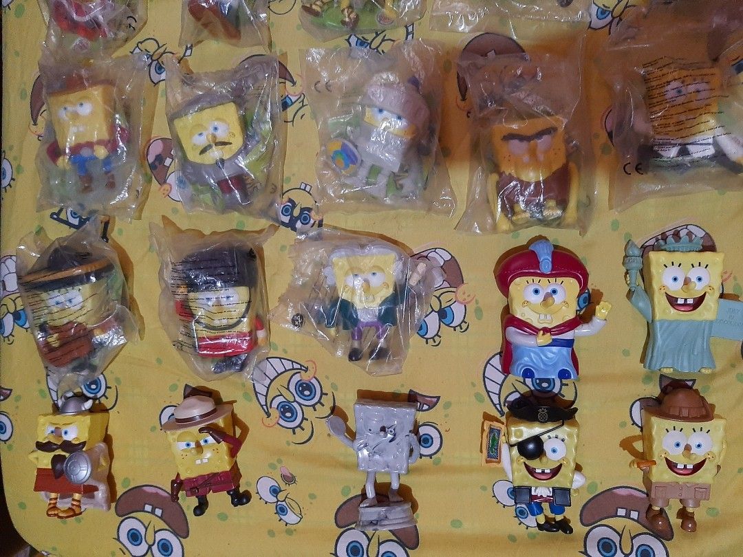 RARE SPONGEBOB BURGER KING SET, Hobbies & Toys, Toys & Games on Carousell