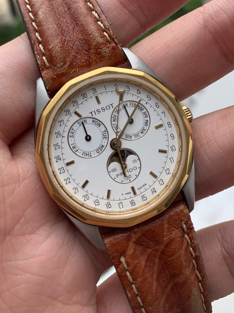 (Rare) Tissot PR100 men’s triple day date moon phase, Men's Fashion ...