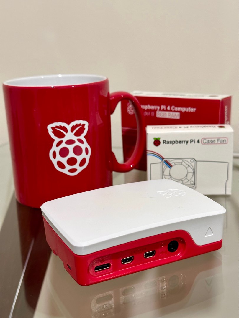 Raspberry Pi 4 Model B 8GB (Set with Mug, Stickers and Bag), Computers ...
