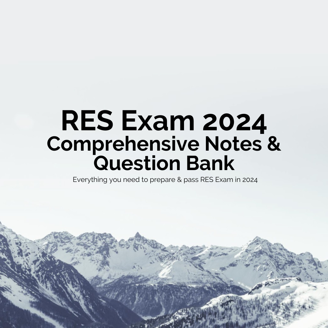 RES Exam 2024 Real Estate Salesperson Exam Notes and Question & Answer ...