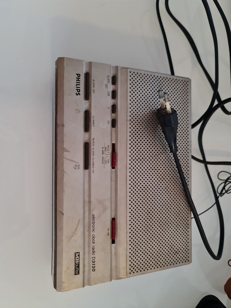 Retro philips electronic clock radio, Audio, Other Audio Equipment on ...