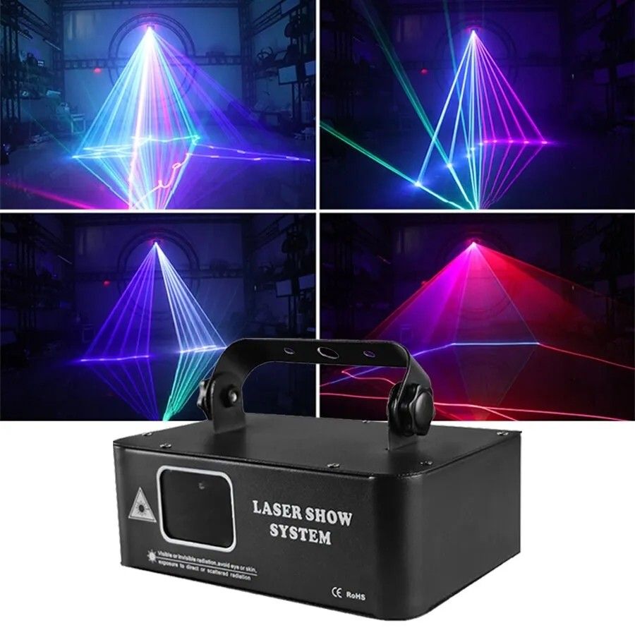RGB Laser Beam Line Scanner Full Color Animation Laser Projector Laser ...