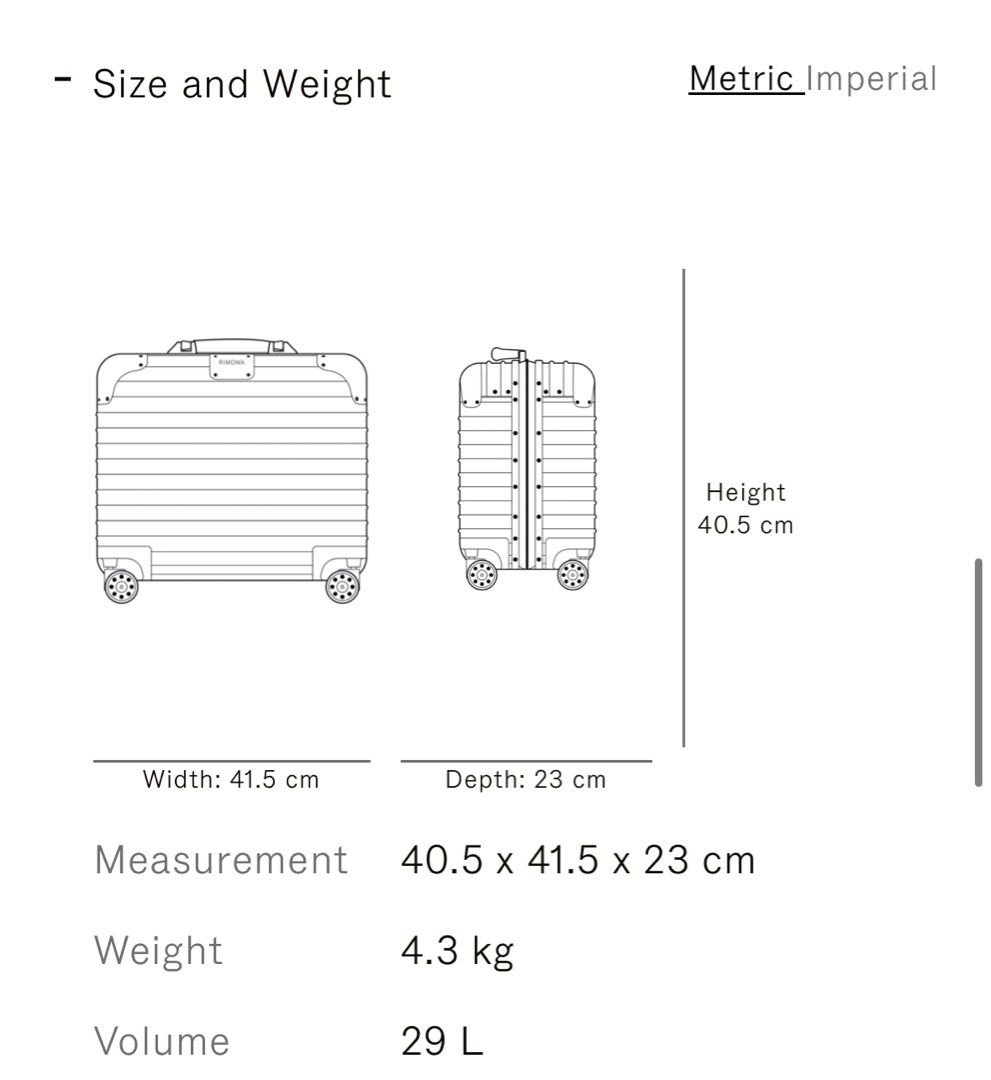 RIMOWA Original Compact 23DEC, Hobbies & Toys, Travel, Luggage on Carousell