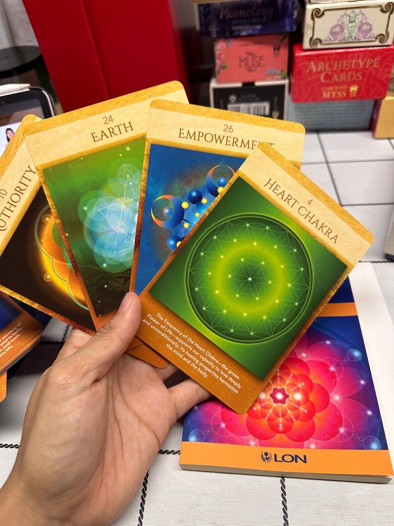 Sacred Geometry Oracle Cards, Hobbies & Toys, Toys & Games on Carousell