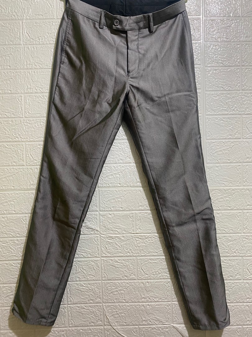 SAHARA SLACKS FOR MEN GRAY ORIGINAL SIZE 30, Men's Fashion, Bottoms ...