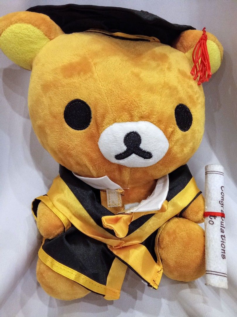 San-x "rilakkuma" jumbo graduation plush, Hobbies & Toys, Toys & Games ...