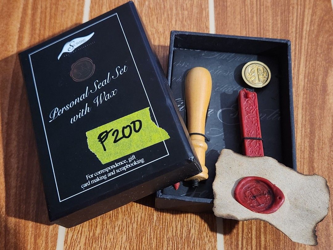Scribe.ph Personal Seal Set (Letter T), Hobbies & Toys, Stationary ...