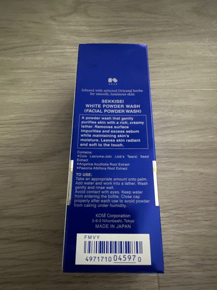 Sekkisei Kose Facial Powder Wash, Beauty & Personal Care, Face, Face ...