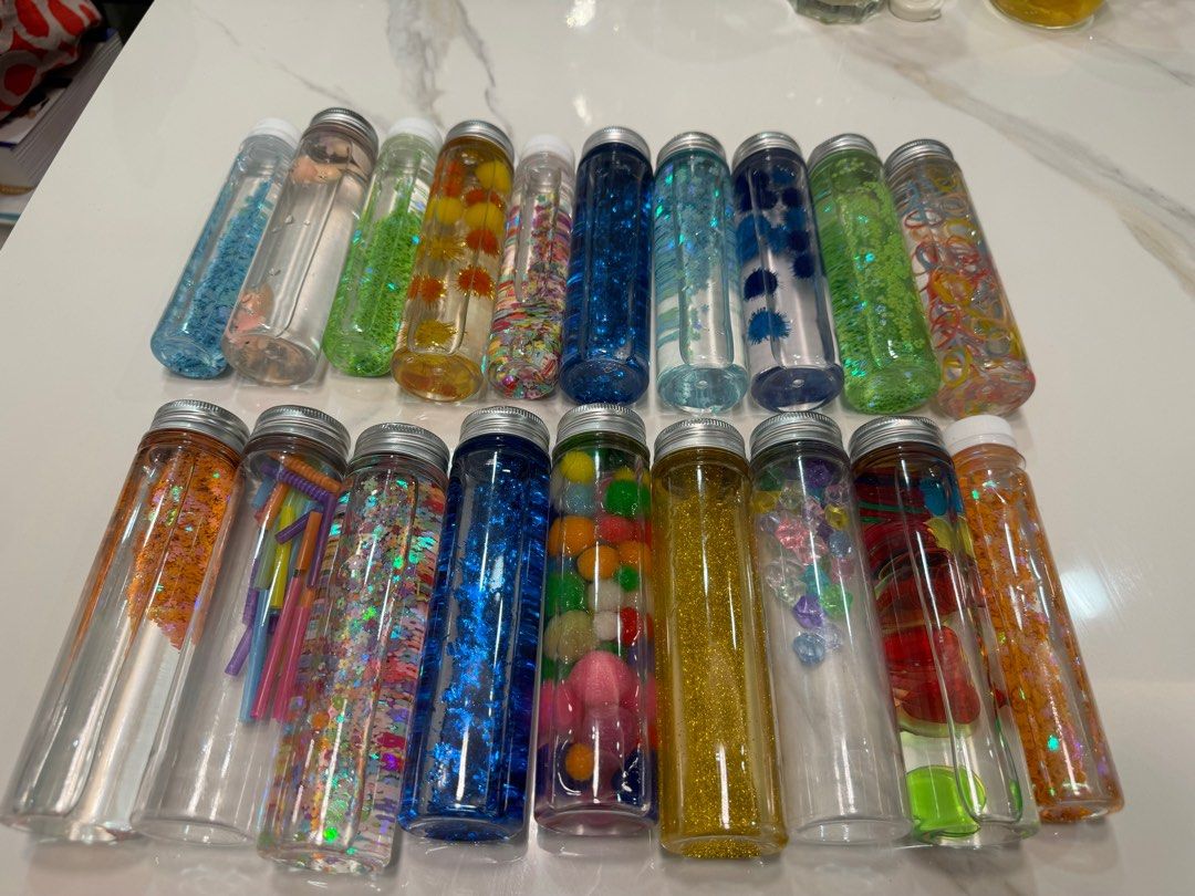 SENSORY BOTTLES DIY | TOYS FOR CALMING, Babies & Kids, Infant Playtime ...