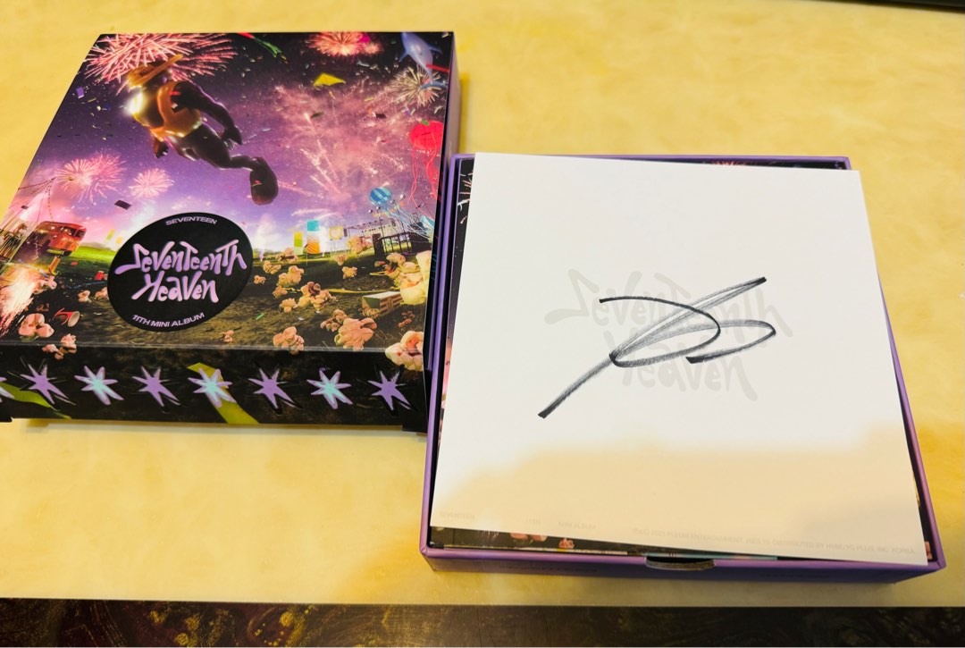【放】Seventeen Heaven mini 11 美版親簽 Hoshi 權順榮, 興趣及遊戲, 收藏品及紀念品, 韓流 - Carousell