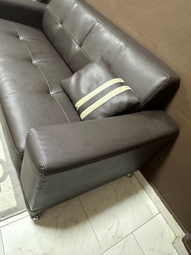 Sofa set with leg rest, Furniture & Home Living, Furniture, Other Home ...