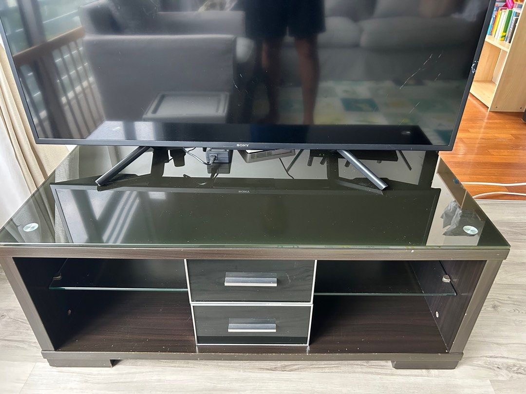 Solid television console, Furniture & Home Living, Furniture, TV ...