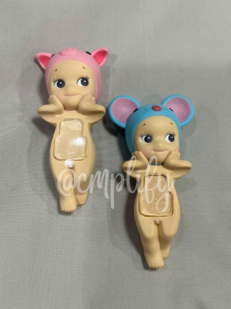 Sonny Angel Pig and Mouse Animal Hipper Set, Hobbies & Toys, Toys ...